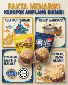 Keropok Amplang Bikmie – Premium Authentic Sabahan Seafood Crackers